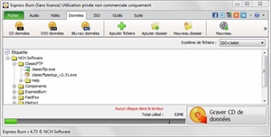 Express Burn - Logiciel de gravure de CD et de DVD - Captures d'écrans