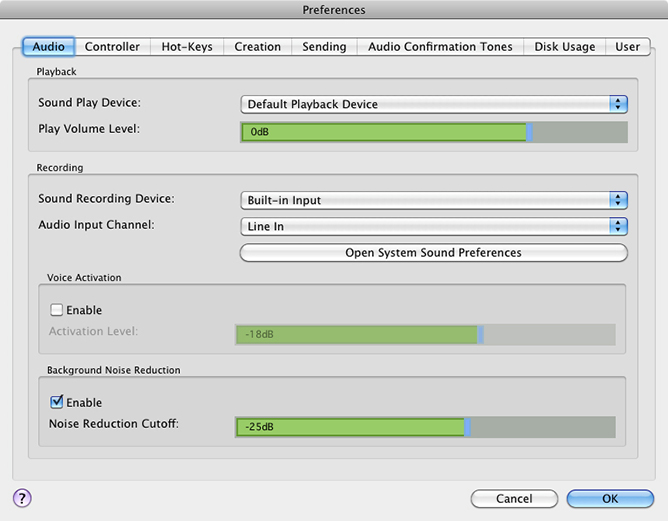 Lernprogramm für Einrichtung von Mikrofon- und Sprachaufnahme